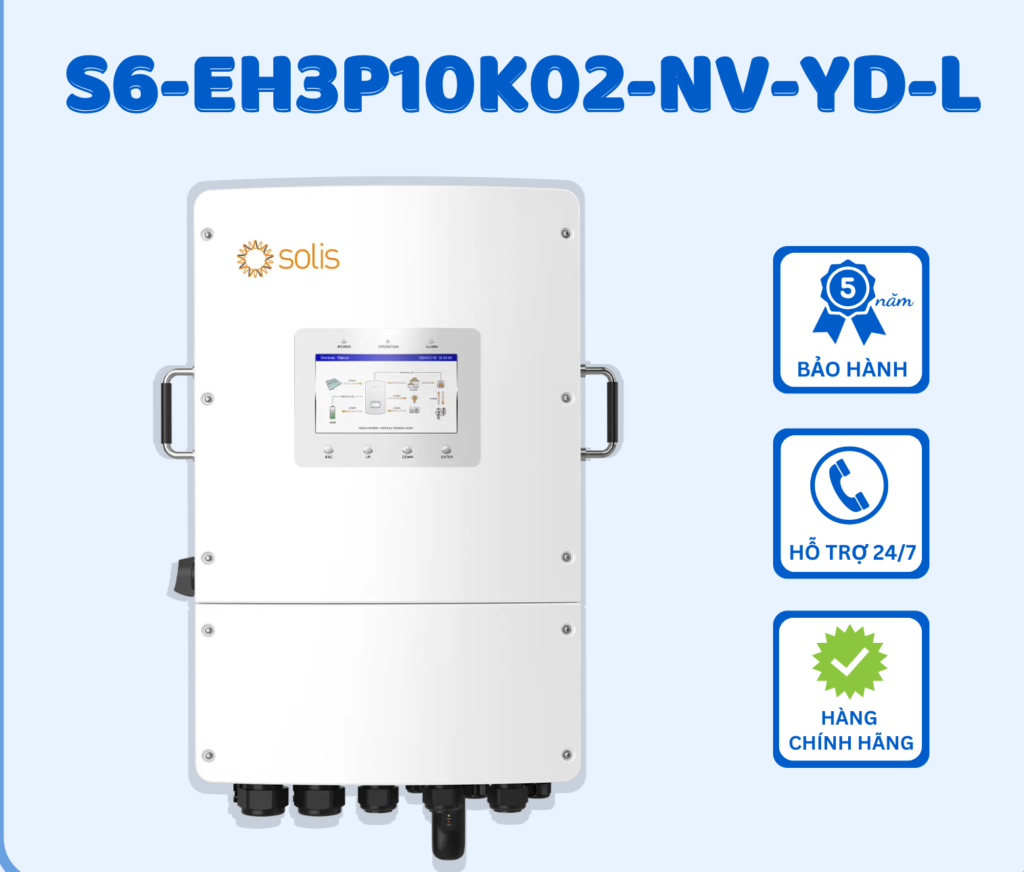Inverter hybrid Solis S6-EH3P10K02-NV-YD-L - Inverter Hybrid - DAS SOLAR